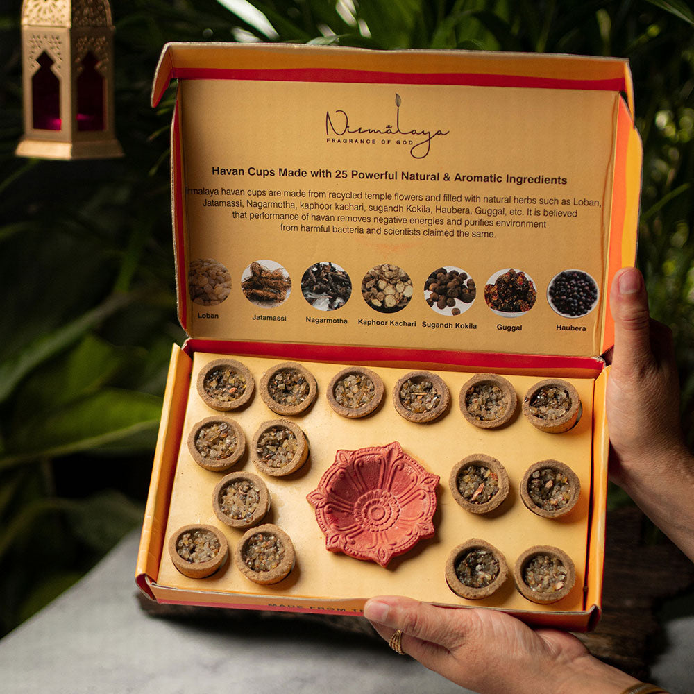 Kesar Sandalwood Havan Cups